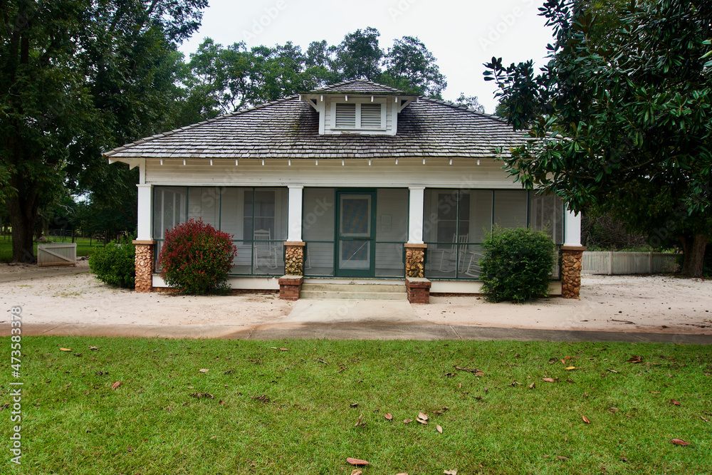 Plains, Georgia -2021: Jimmy Carter National Historic Site. A front ...