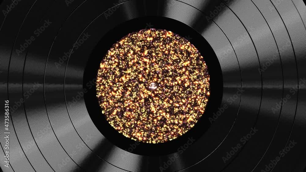 Realistic seamless looping 3D animation of the shining golden sequin ...