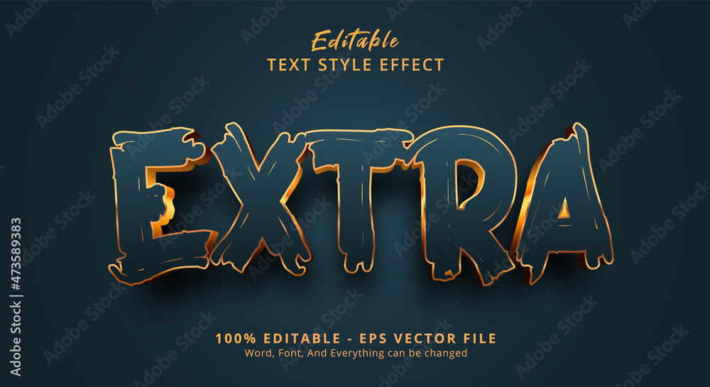 Photo & Art Print Editable text effect, Extra text effect template ...