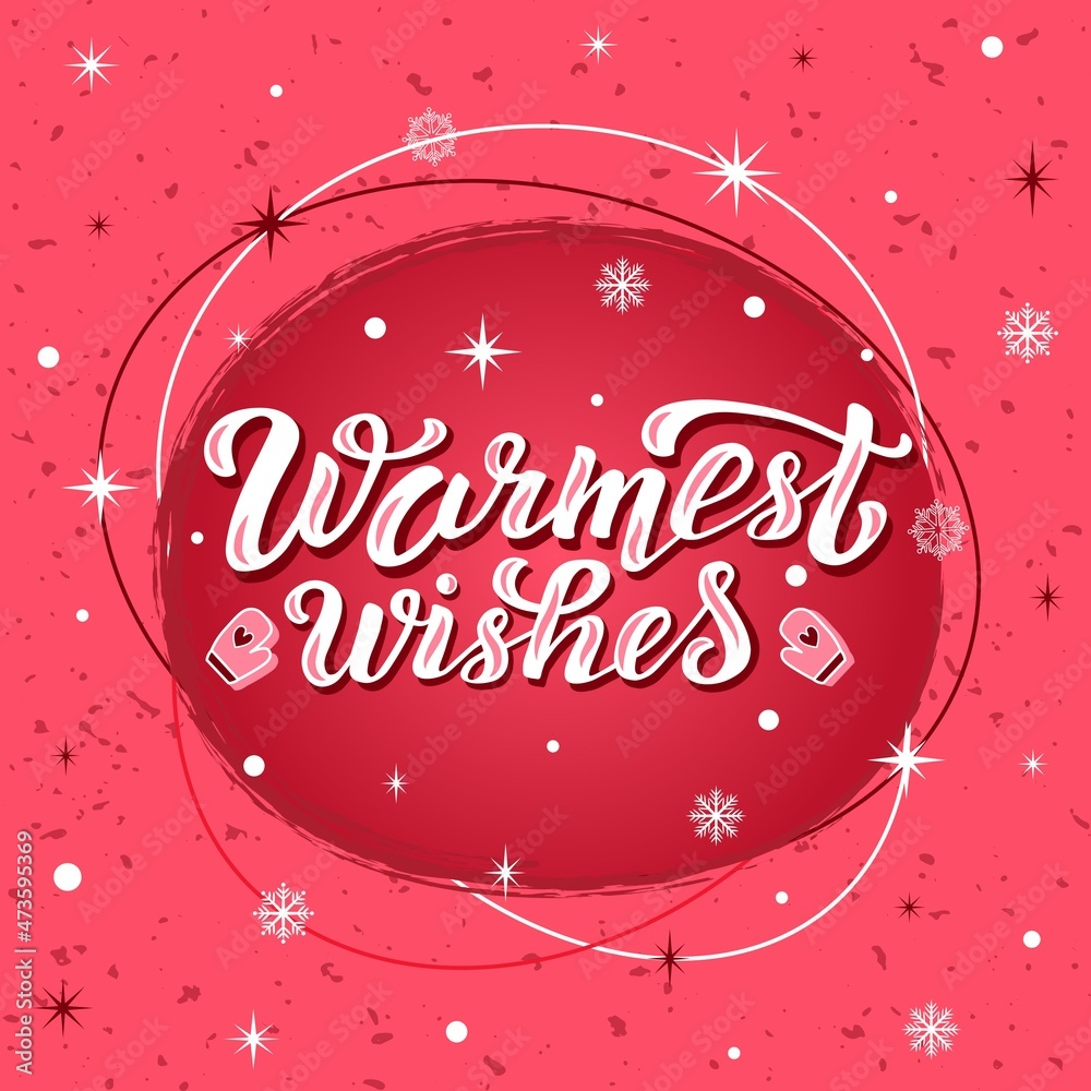 Hand drawn vector illustration with white lettering on textured ...