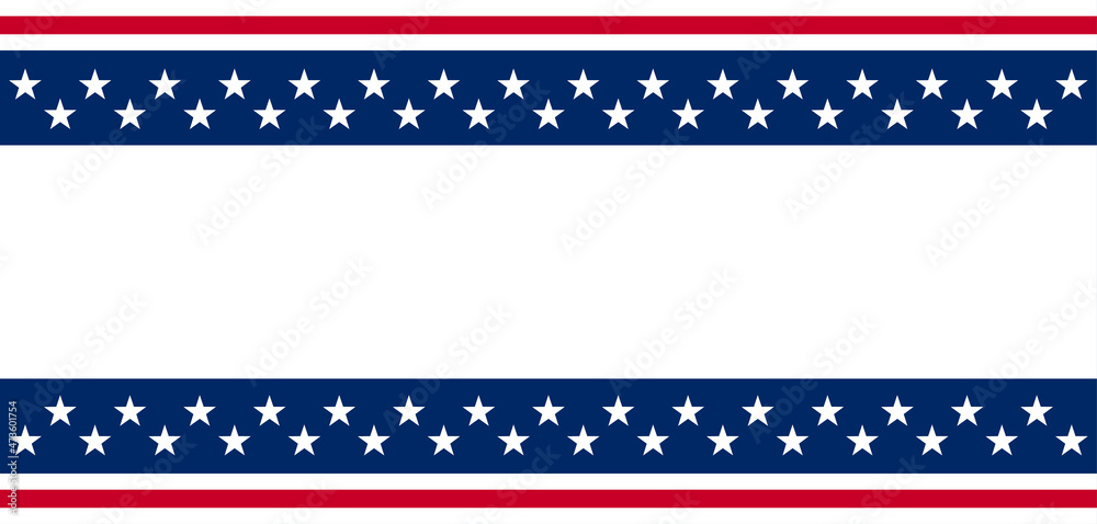USA patriotic banner background. Vector EPS10. Stock Vector | Adobe Stock