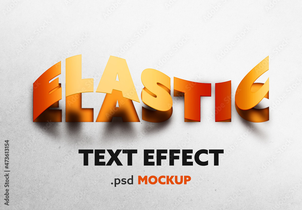 Text Effect Mockup Stock Template | Adobe Stock
