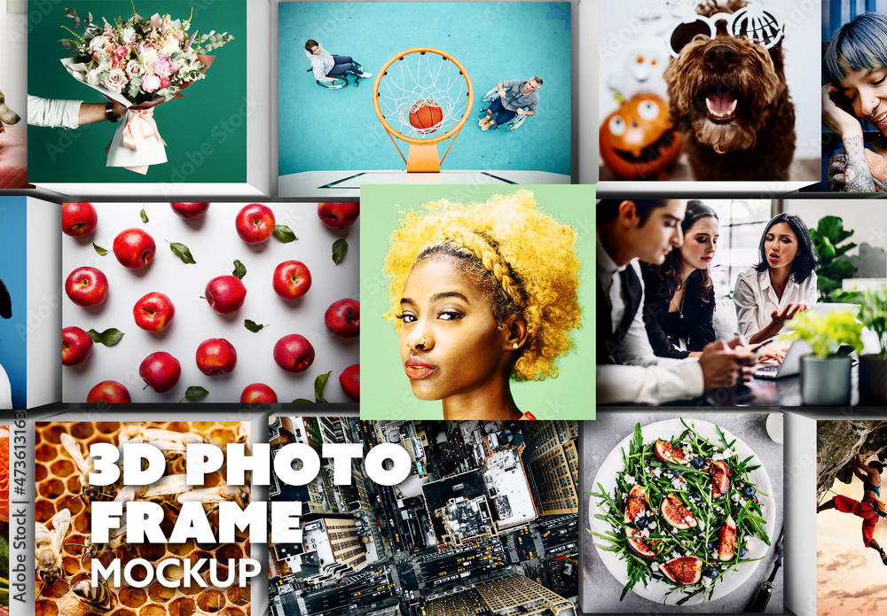 Plantillas De Collage De Adobe Paquete De Plantillas De Fotos De 8,5 X