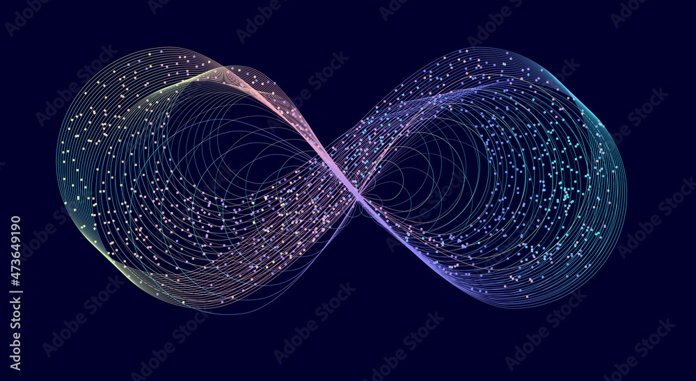 Techno Math Infinity Shape Stock Photo | Adobe Stock