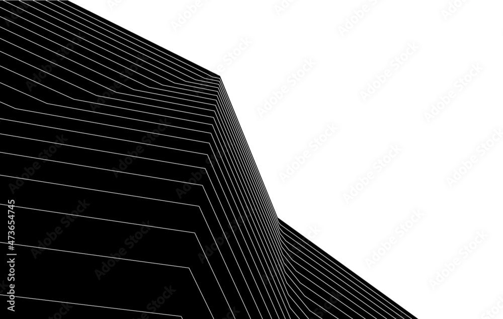 abstract architecture design vector illustration Stock Vector | Adobe Stock