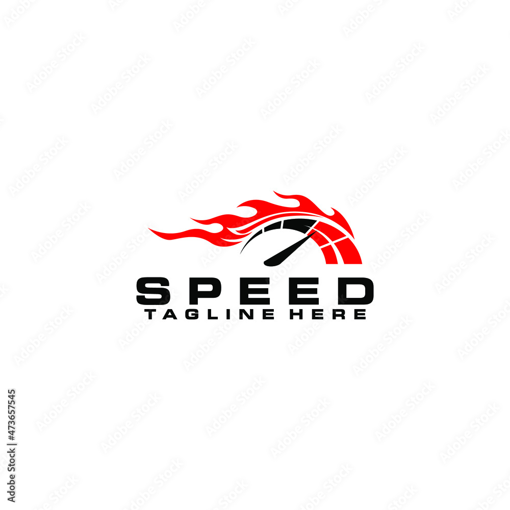 Speedometer logo concept vector. Technology of speed logo vector Stock ...