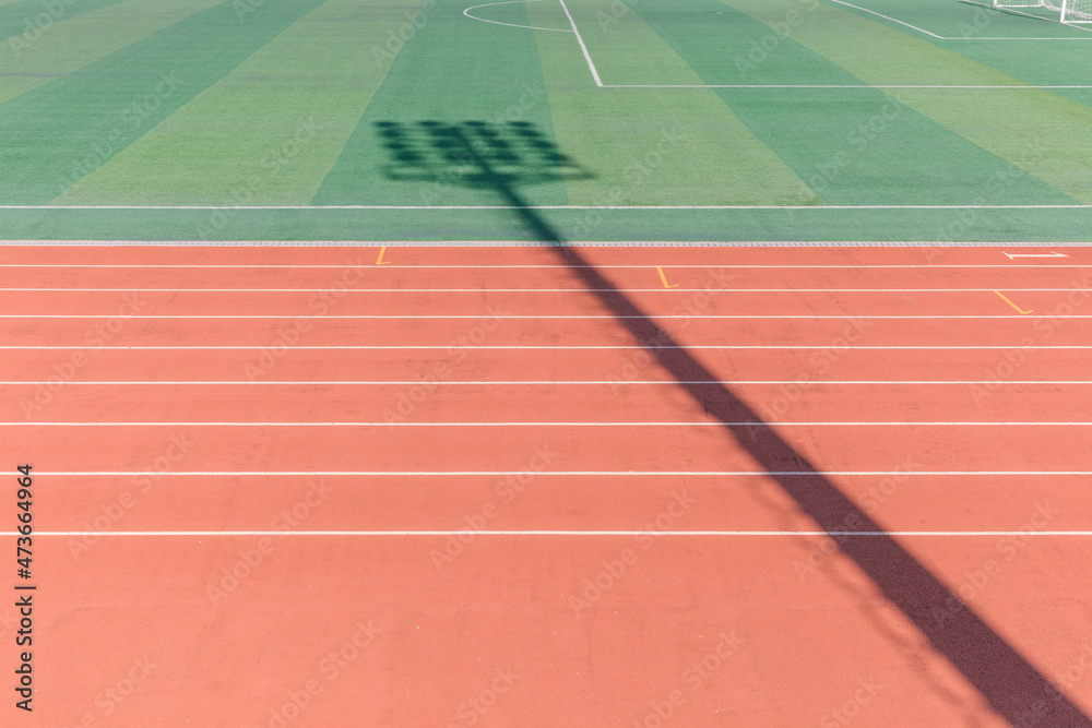 Shadow inside the stadium. Stock Photo | Adobe Stock