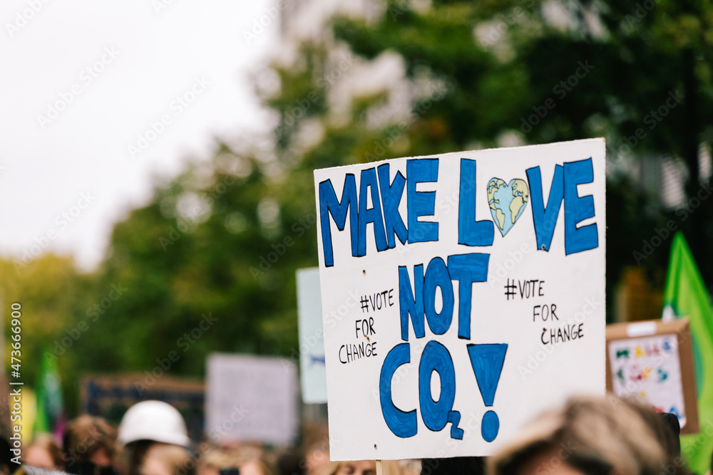 Climate Change Demonstration Stock Photo | Adobe Stock