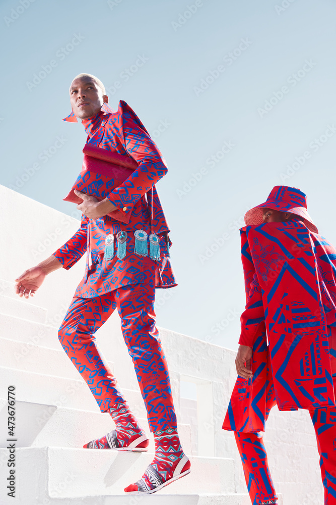 Futuristic African Fashion models Stock Photo | Adobe Stock