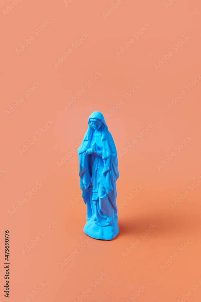 Blue Virgin Mary statue Stock Photo | Adobe Stock