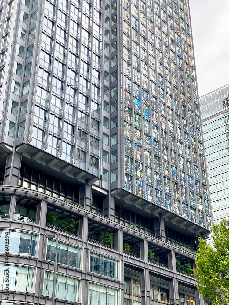 Marunouchi building and Shin Marunouchi building in Tokyo, Japan Stock ...
