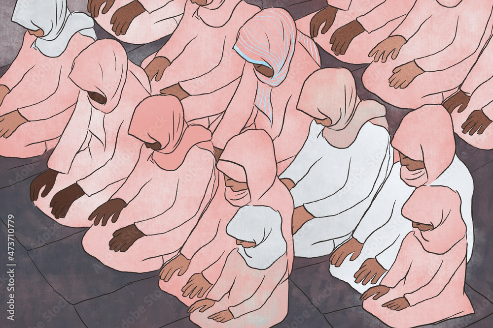 Muslim Prayer group Stock Photo | Adobe Stock