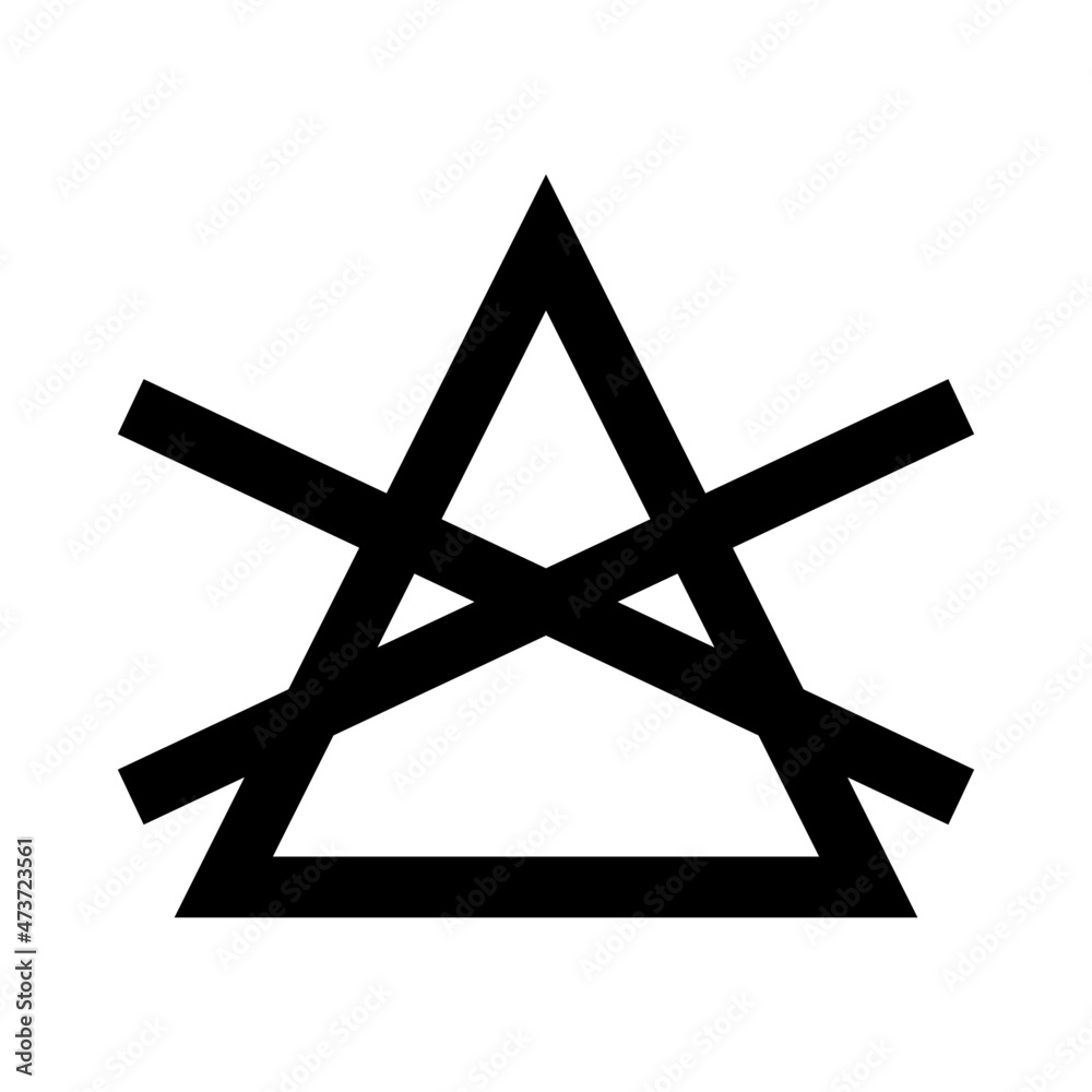 Do not bleach icon isolated on white background - Vector flat style ...