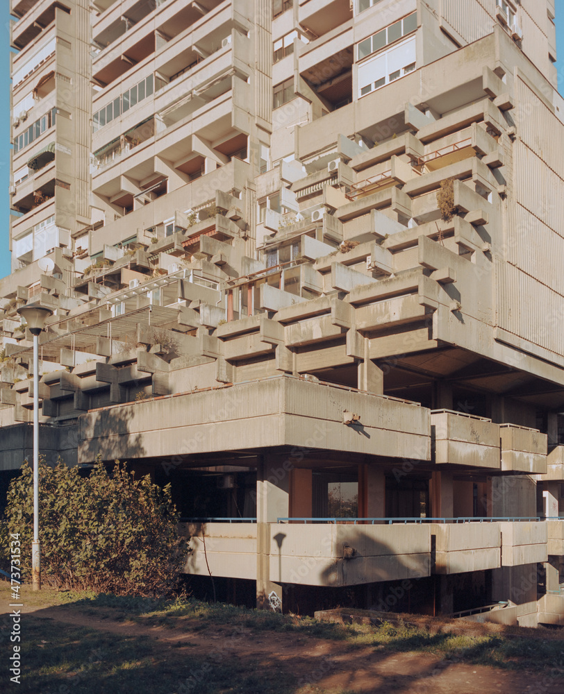 Belgrade Blocks / Socialist Era / Banjica projects Stock Photo | Adobe ...
