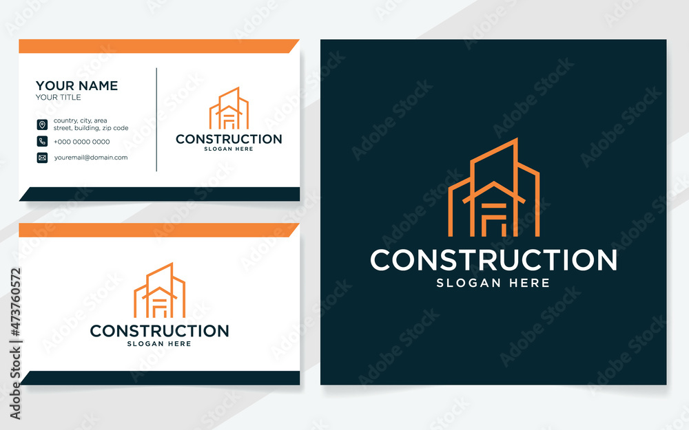Initials F,H and building construction elements logo suitable for ...