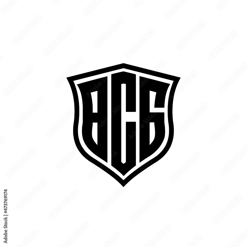 BCG letter logo design with white background in illustrator, vector logo modern alphabet font ...