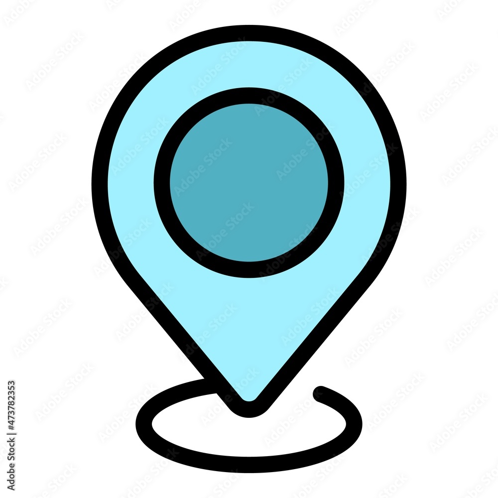 Final exam location icon. Outline final exam location vector icon color ... Final exam location icon. Outline final exam location vector icon color ...