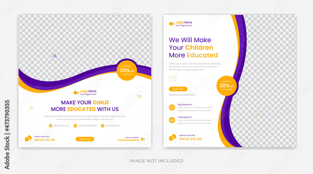Template For Teachers Social Media