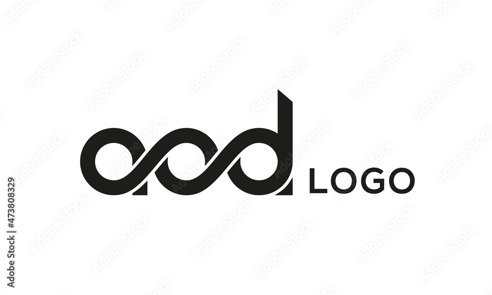 connect AOD letters logo design vector template Stock Vector | Adobe Stock