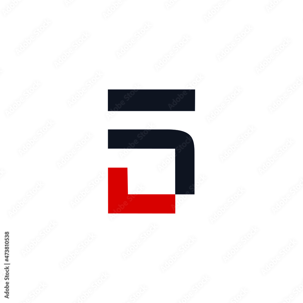 Letter Five Logo Design Vector Stock Vector | Adobe Stock