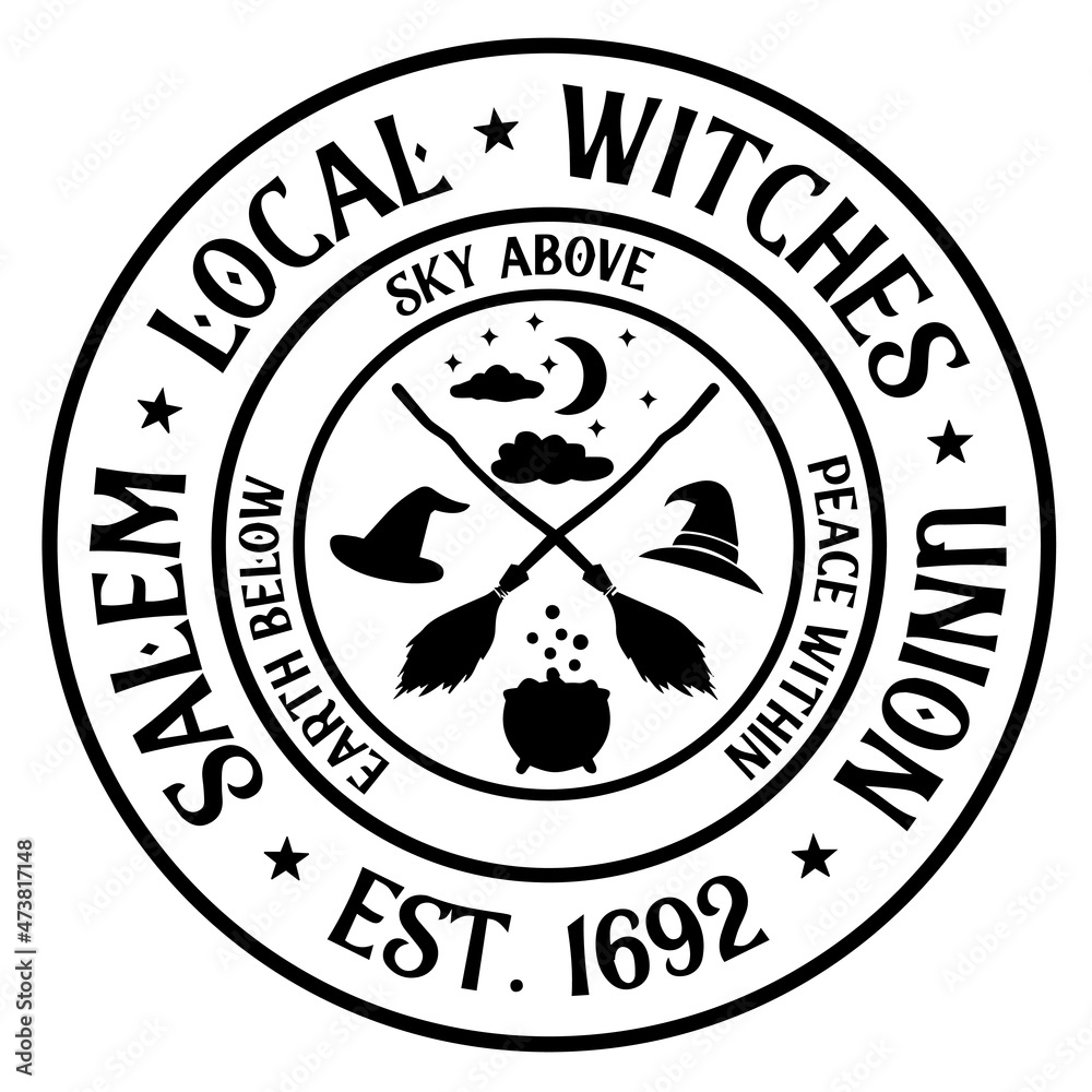 salem local witches union logo inspirational quotes typography ...