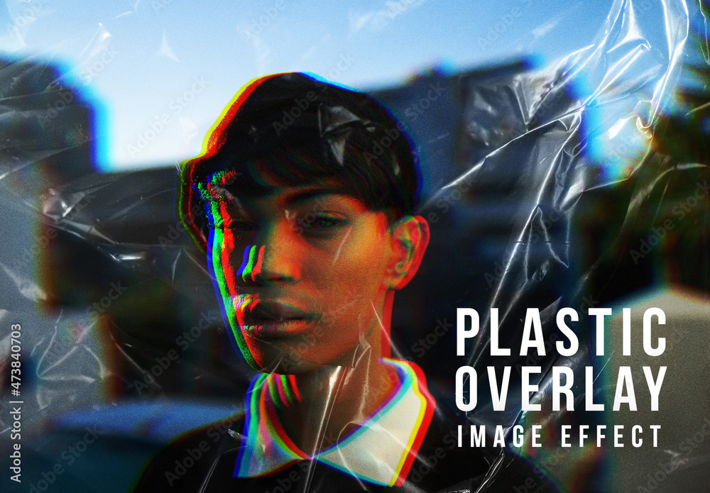 Plastic Image Effect Stock Template | Adobe Stock