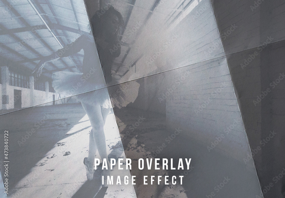 Paper Overlay Image Effect Stock Template | Adobe Stock
