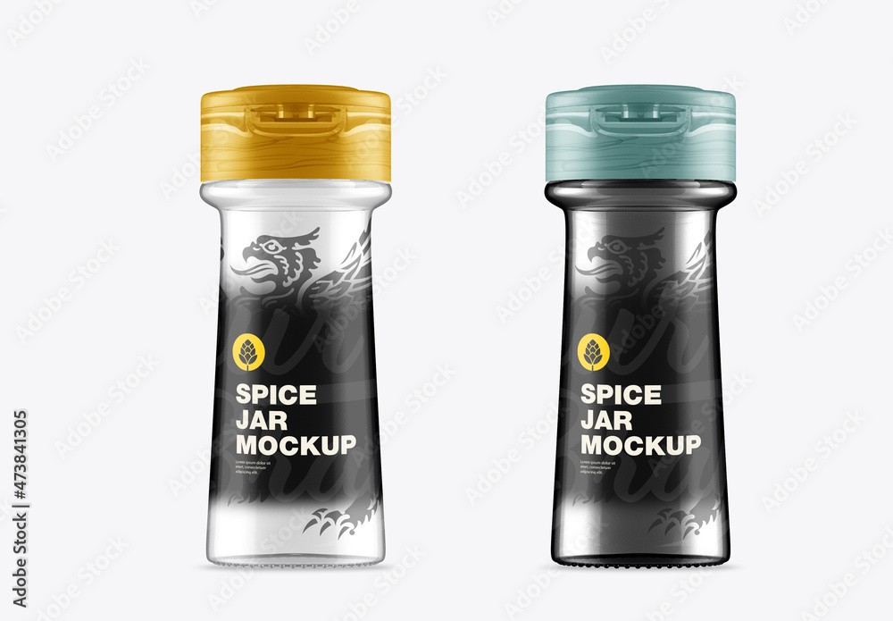 Spice Jar Mockup Stock Template | Adobe Stock