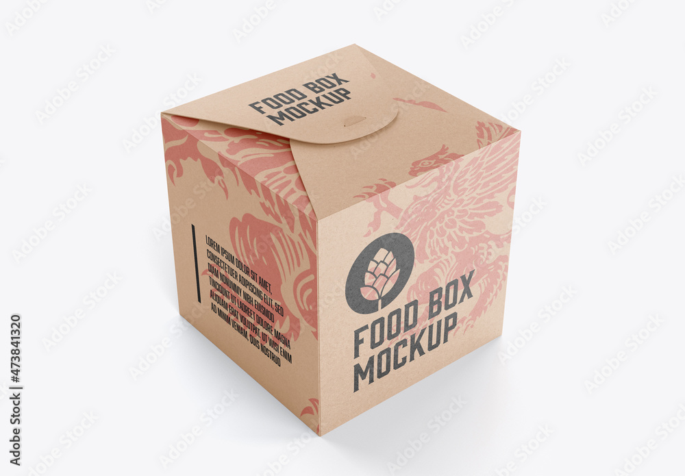 Food Box Mockup Stock Template | Adobe Stock