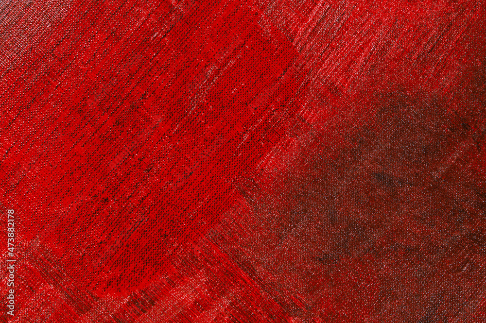 abstract creative background: red stain of colored primer when toning ...