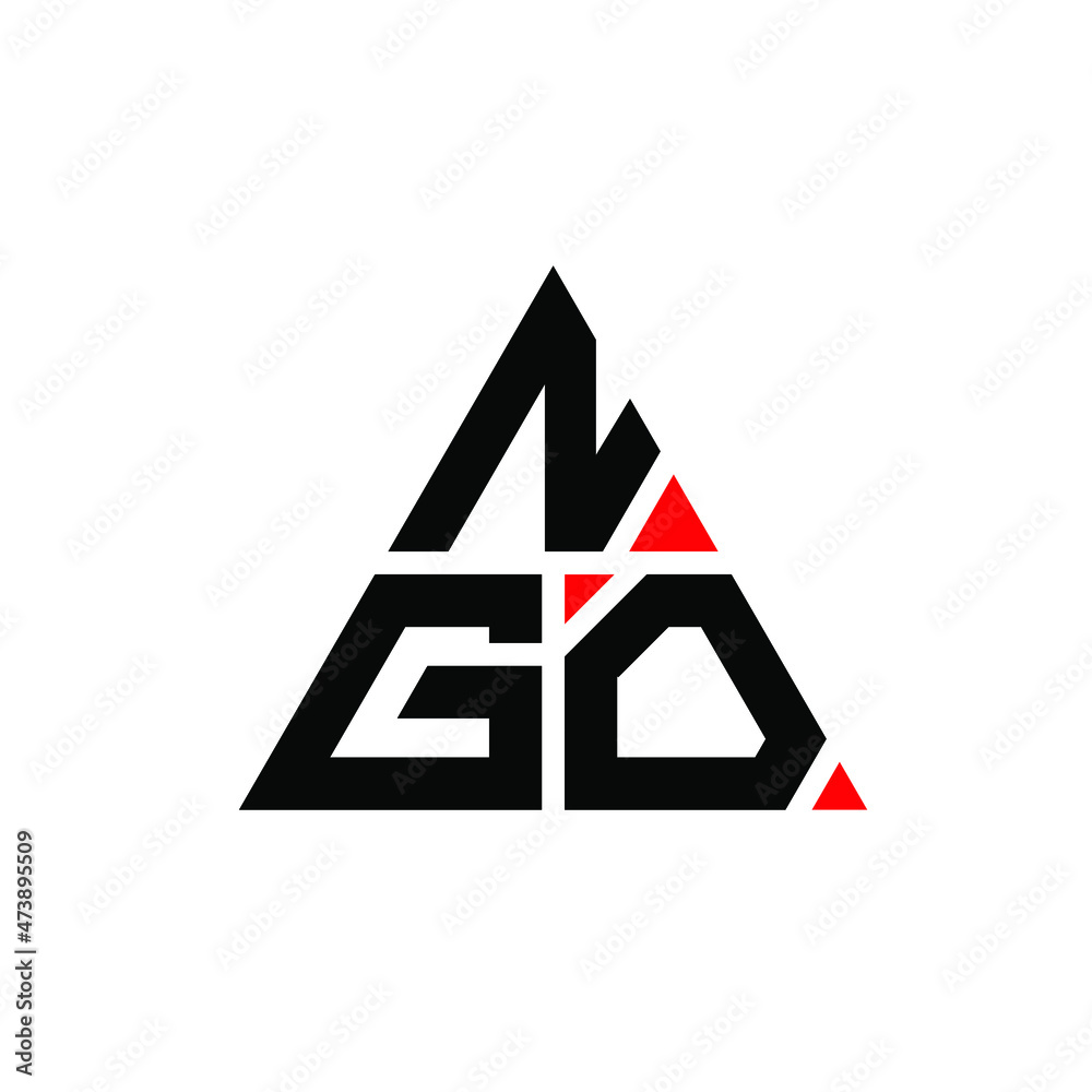 NGO triangle letter logo design with triangle shape. NGO triangle logo ... NGO triangle letter logo design with triangle shape. NGO triangle logo ...