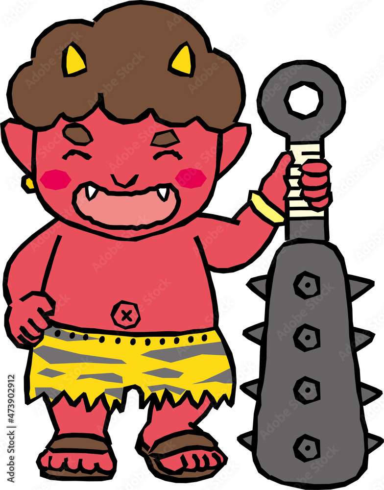 節分の鬼/This is a demon that appears in traditional Japanese events. There ...
