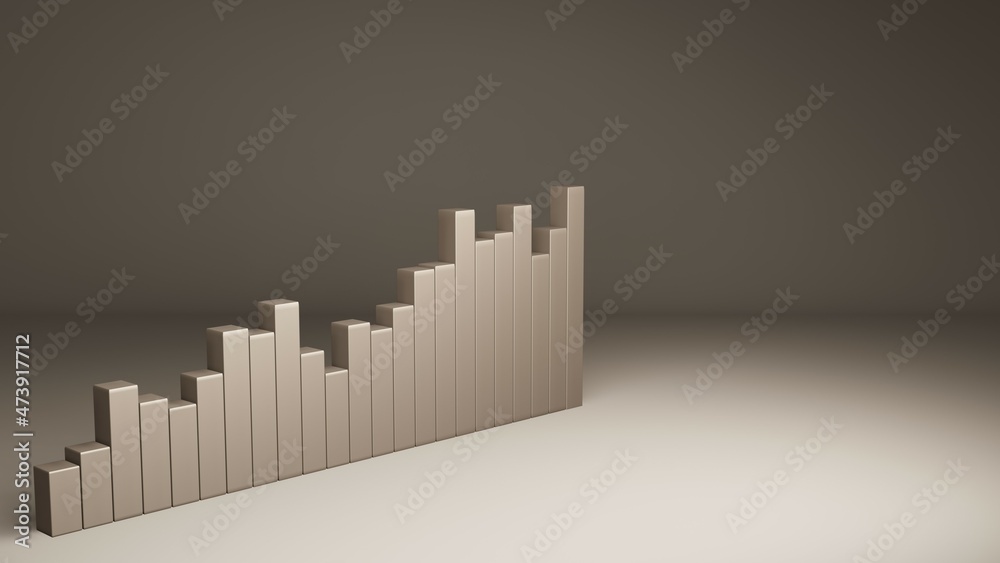 up graph on a white background Stock Illustration | Adobe Stock