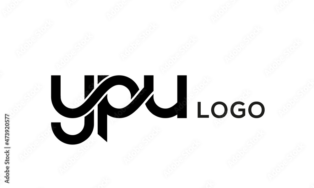 connect YPU letters logo design vector template Stock Vector | Adobe Stock