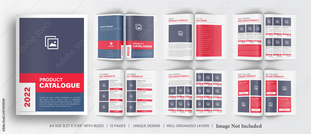 Modern Product Catalog Design Template Company Product Catalogue 