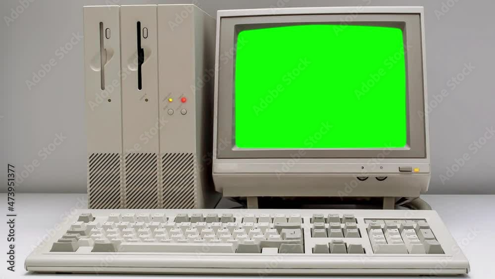 Old Computer Booting with Glitch and Green Screen 4k OLDCRAPdotORG ...
