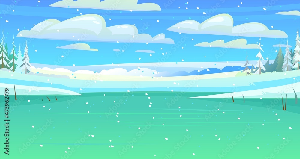 Frozen Pond Clipart
