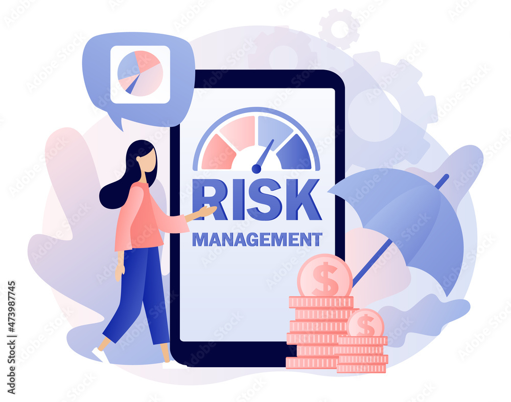 Risk management. Risk assessment online. Business and investment ...