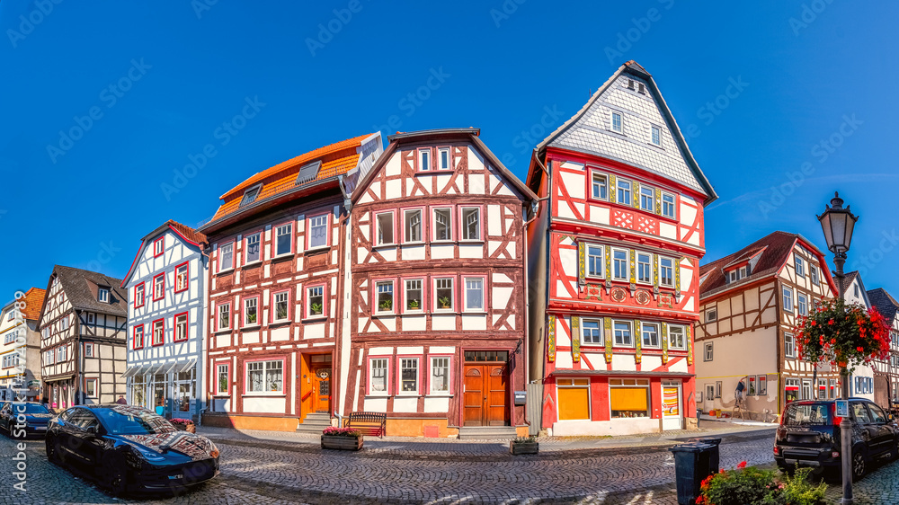 Altstadt, Lich, Hessen, Deutschland Stock Photo | Adobe Stock