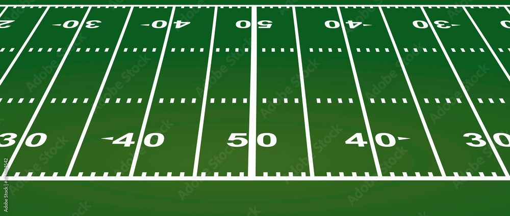 American football field. vector illustration Stock Vector | Adobe Stock