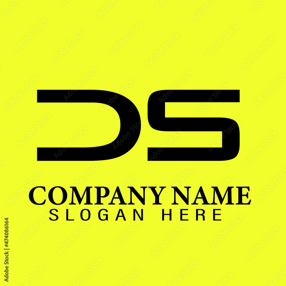 DS D S Letters Abstract Logo Monogram .Minimalist abstract initial letters SW logo. This icon ...