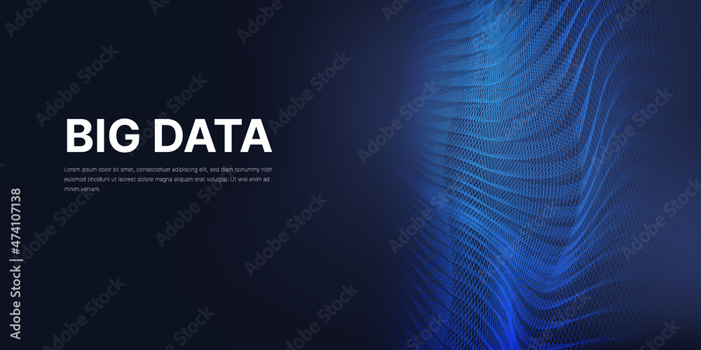 Esthetic technology abstract grid with gradient, concept with ...