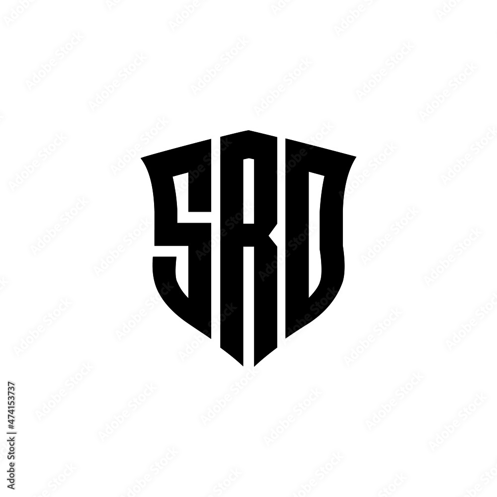 SRO letter logo design with white background in illustrator, vector ...