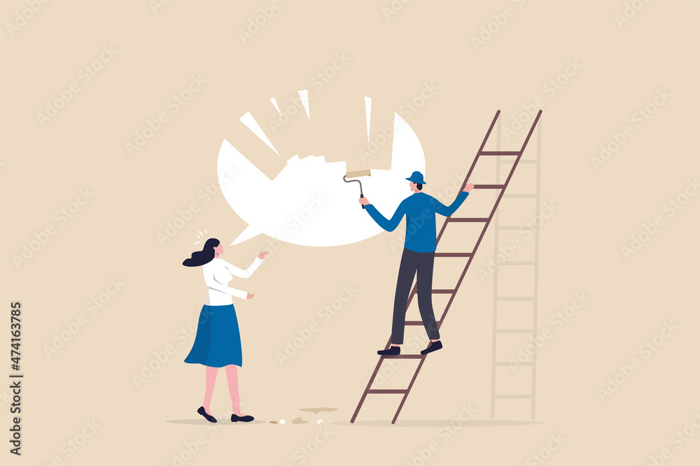 Vetor do Stock: Right to speak, freedom of speech or truth or negative ...