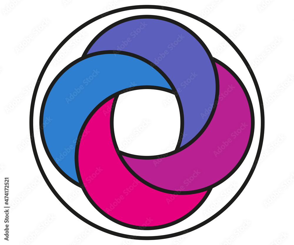 Venn diagram circles chart infographic. Vector design elements for ...