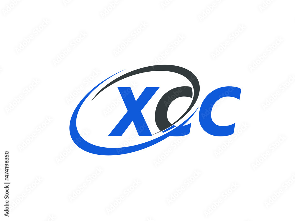 XCC letter creative modern elegant swoosh logo design Stock Vector | Adobe Stock