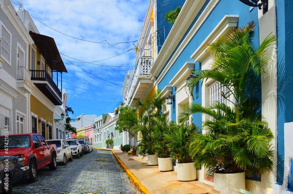 Foto de Residential Street of San Juan, Puerto Rico's capital and ...