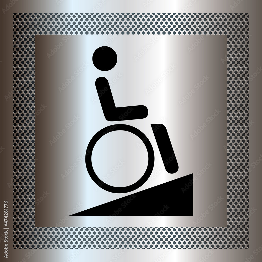 Logo rampe d'accès. Stock Vector | Adobe Stock