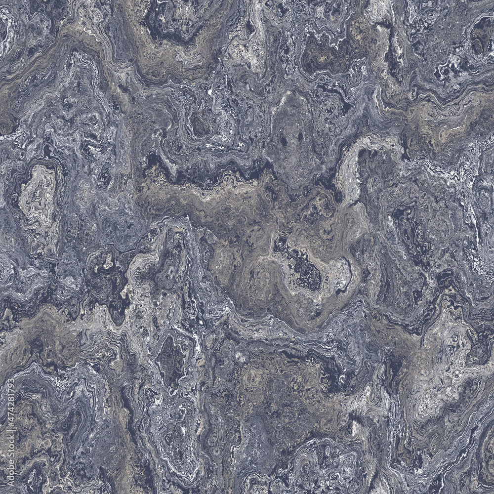 Grey tonal marbled seamless texture. Irregular pale ink blotch paint ...