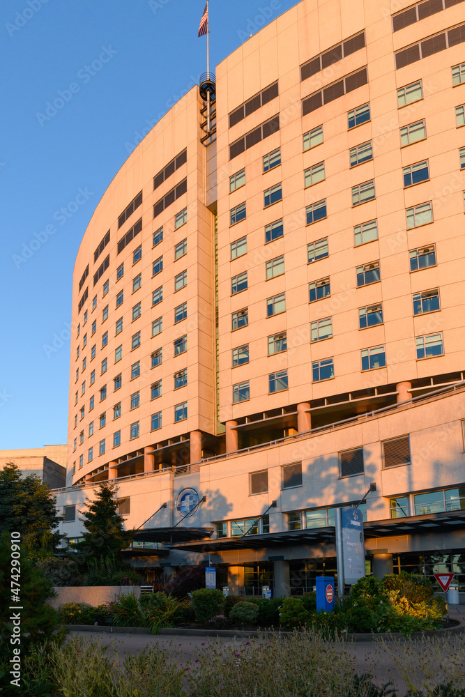 Seattle - July 25, 2021; Swedish Medical Center main entrance at the ...